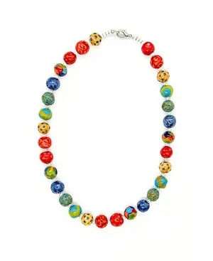 KAZURI Beaded Necklace - Crazy Parrot