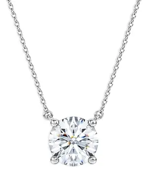 SWAROVSKI 14k Eternity Lab Grown Diamond Solitaire Pendant Necklace - White Gold