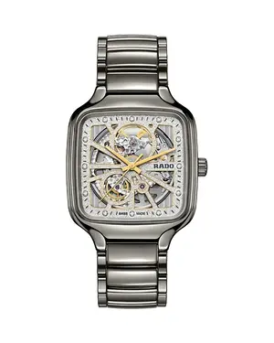 RADO True Square Open Heart Sparkling Watch, 38mm X 38mm - Silver/silver