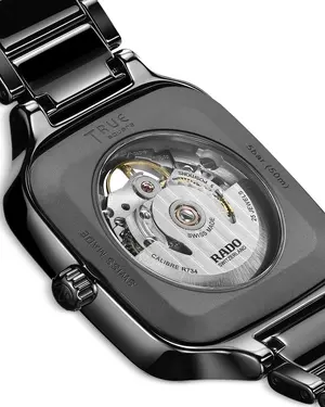 RADO True Square Skeleton Watch, 38mm X 38mm - Black/black