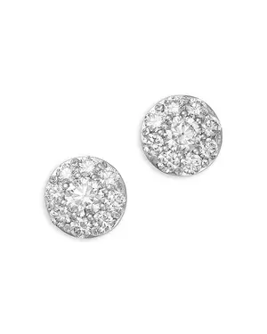 Bloomingdale'S Diamond Cluster Stud Earrings, 1.50 Tcw - White