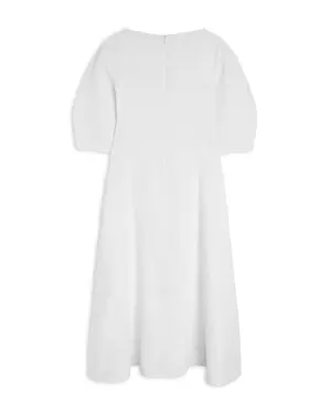 JIL SANDER Linen Midi Dress
