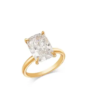 Bloomingdale'S Lab Grown Diamond Elongated Cushion Cut Engagement Ring - Gold