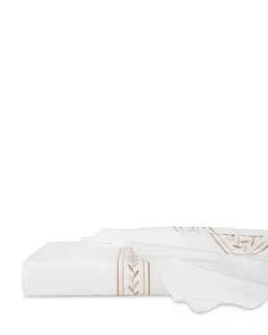 PRATESI Impero Flat Sheet, Twin - White/beige
