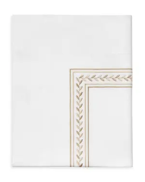PRATESI Impero Flat Sheet, Twin - White/beige