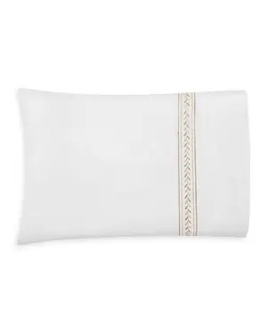 PRATESI Impero Pillowcase, King - White/beige