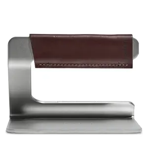 MADE IN Leather Handle Sleeve Grill Press - Stainless