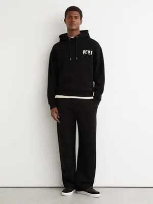 REISS Cotton Logo-print Hoodie