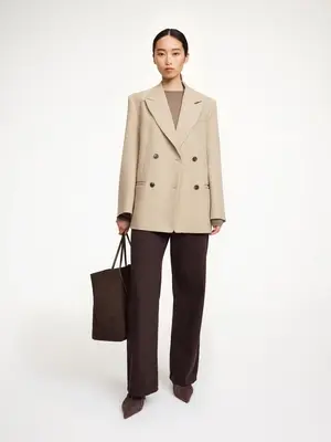 BY MALENE BIRGER Ramo Twill Blazer - Old Beige