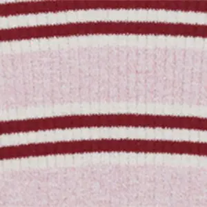 Max & Co. Rib-knit Stripe Polo Sweater - Red