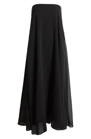 PETAL & PUP Amici Strapless Bow Back Maxi Dress