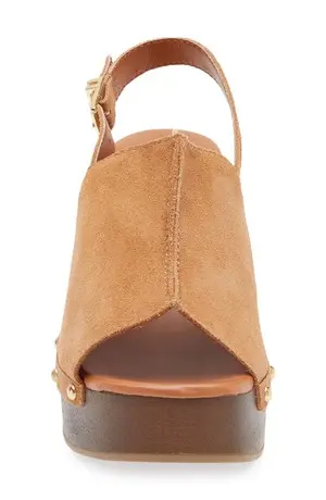 BOTTERO Slingback Peep Toe Platform Sandal