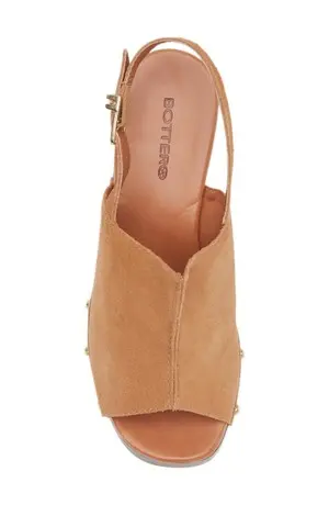 BOTTERO Slingback Peep Toe Platform Sandal