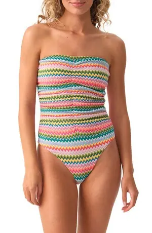 PQ Ruched One-piece Swimsuit - Ziggy
