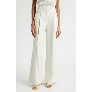 Veronica Beard Rimini Pinstripe Wide-leg Pants - Dove Multi