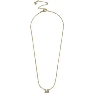 Baublebar Varsity Number Custom Necklace - Gold/clear