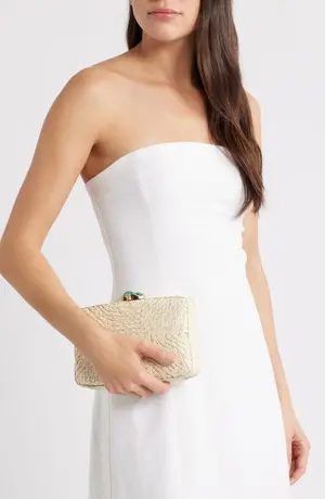 Pamela Munson The Lulu Raffia Clutch