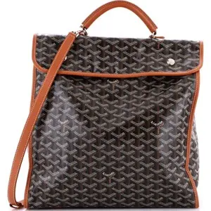 GOYARD Saint Leger Briefcase Backpack Coated Canvas