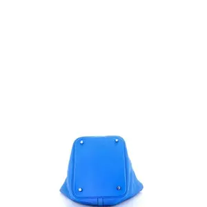 Hermès Picotin Lock Bag Clemence Mm - Blue