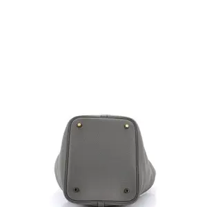 Hermès Picotin Lock Bag Clemence Mm - Gris Meyer