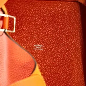 Hermès Picotin Lock Bag Clemence Mm - Feu