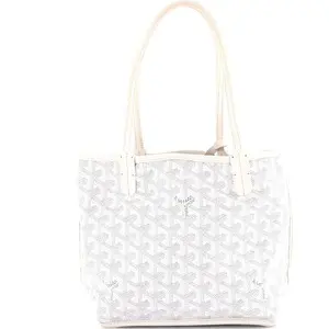 Goyard Anjou Reversible Tote Coated Canvas Mini - White
