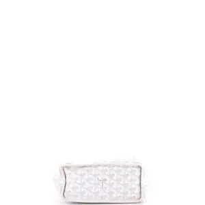 Goyard Anjou Reversible Tote Coated Canvas Mini - White
