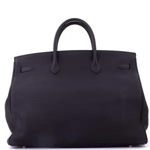 Hermès Birkin Handbag Togo With Palladium Hardware 40 - Noir