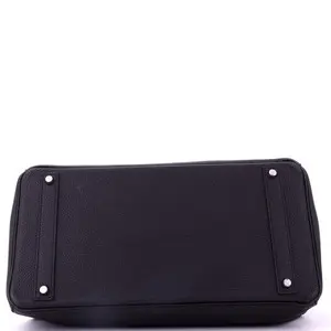 Hermès Birkin Handbag Togo With Palladium Hardware 40 - Noir