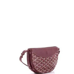 Goyard Hirondelle Shoulder Bag Coated Canvas And Leather - Red
