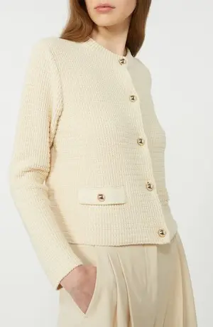 Max Mara Vodka Alpaca Blend Cardigan - Ecru