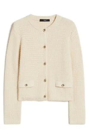 Max Mara Vodka Alpaca Blend Cardigan - Ecru