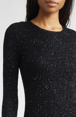 GOLDEN GOOSE Journey Long-sleeve Sequined Dress
