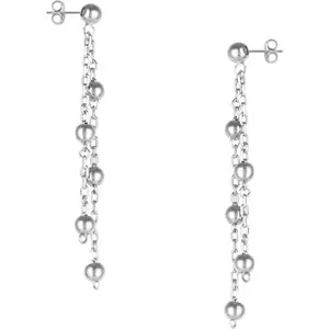SPERO LONDON Dorica Sterling Multi Bead Drop Earrings - Silver