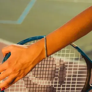 SPERO LONDON Sterling Square Tennis Bracelet
