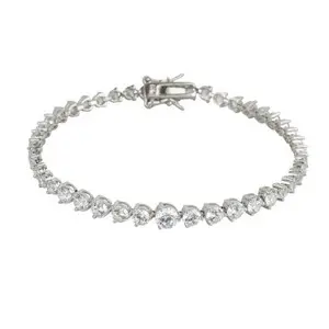 SPERO LONDON Gradual Gemstone Sterling Silver Tennis Bracelet