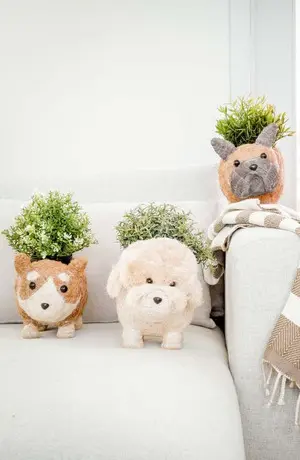 LIKHA Corgi Handwoven Planter