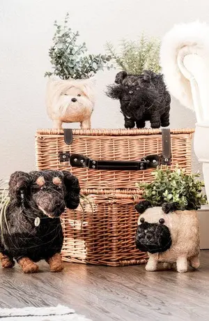 LIKHA Pug Handwoven Planter