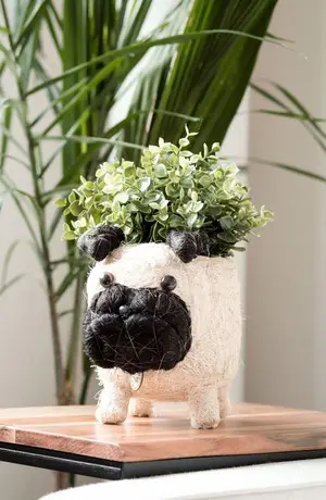 LIKHA Pug Handwoven Planter