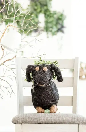 LIKHA Dachshund Handwoven Planter