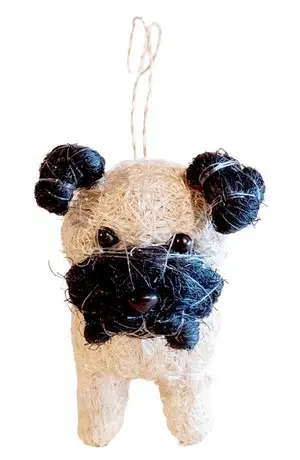 LIKHA Pug Handwoven Ornament