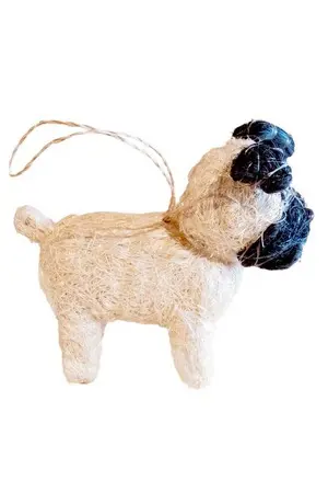 LIKHA Pug Handwoven Ornament