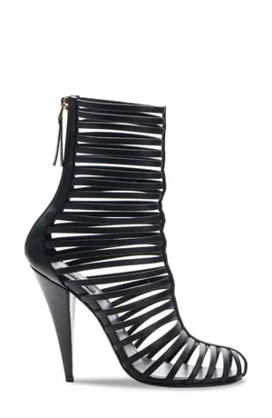 Givenchy Caged Strappy Leather Heeled Sandals
