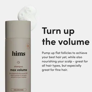 HIMS & HERS Max Volume Shampoo Volumizing, Shine-enhancing