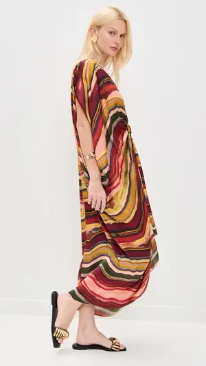 Carolina K Knot Kaftan - Ruby Marble