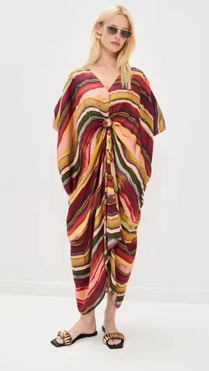 Carolina K Knot Kaftan - Ruby Marble