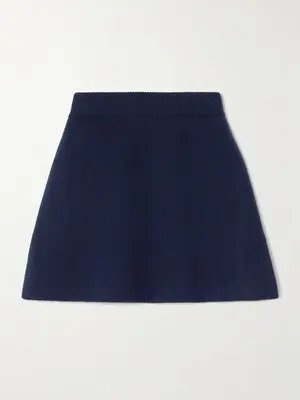 LISA YANG Clare Cashmere Mini Skirt - Blue