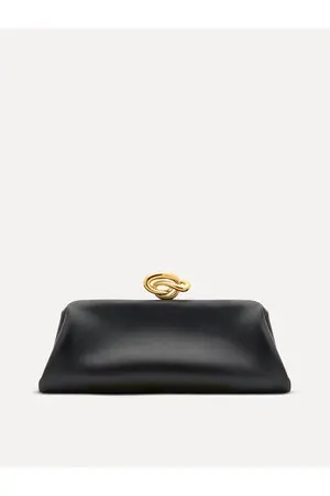 Oscar De La Renta Knot Clutch - Natural