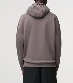 Loewe Cotton-blend Anagram Hoodie - Grey