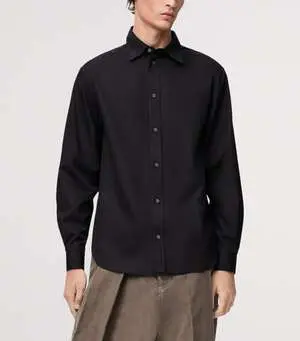 Loewe Cotton-blend Poplin Shirt - Black